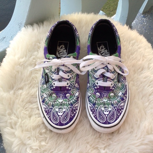 Vans | Shoes | Vans Off The Wall Party Skeleton Patterned Laceup ...